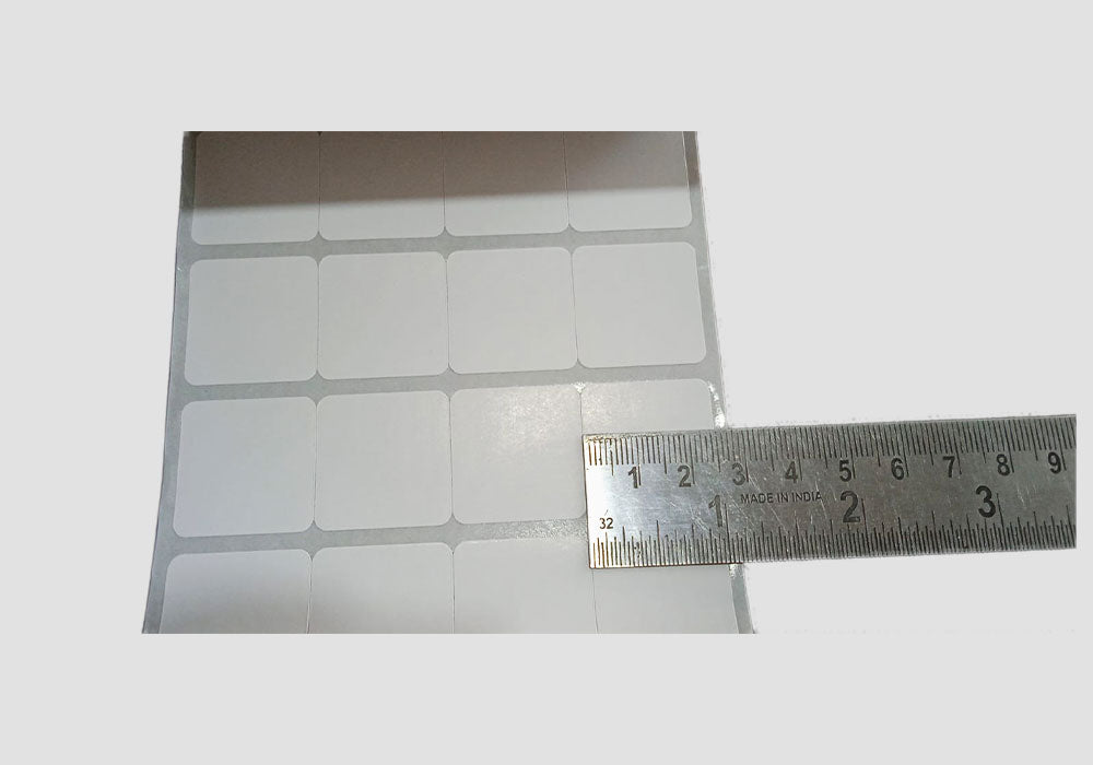 25 mm x 25 mm Barcode Stickers 4 UPS